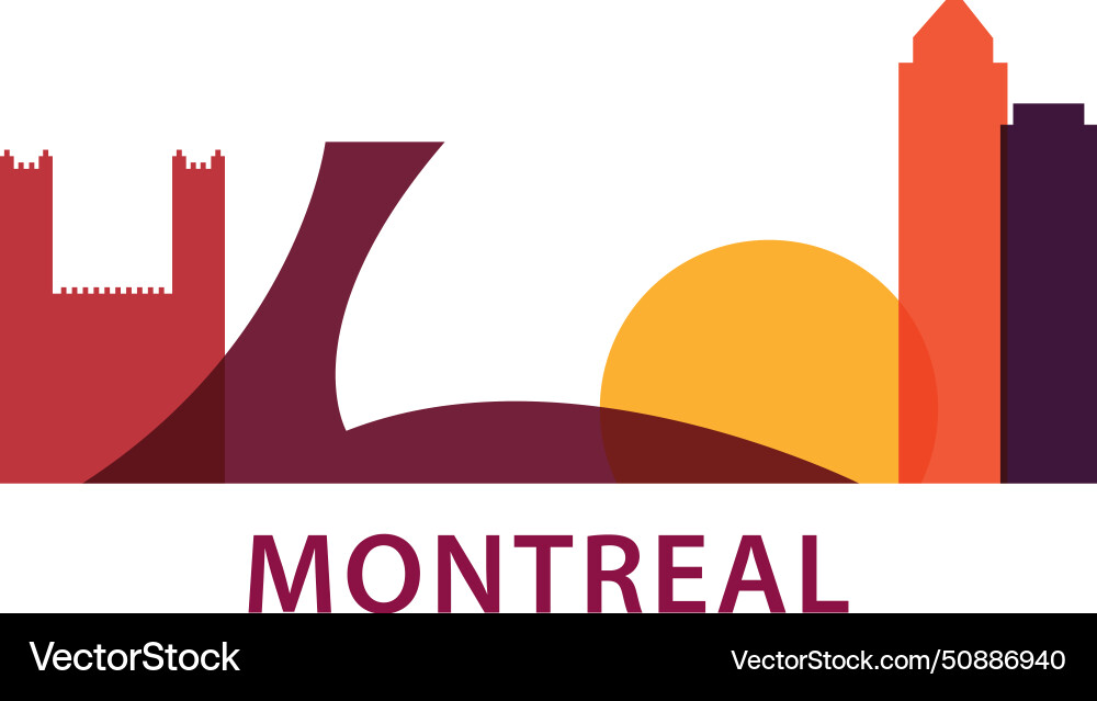 Montreal logo Royalty Free Vector Image - VectorStock