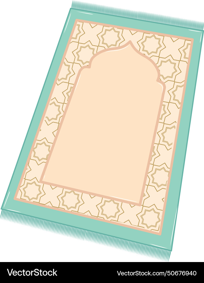 Sajadah or prayer mat for moslem Royalty Free Vector Image