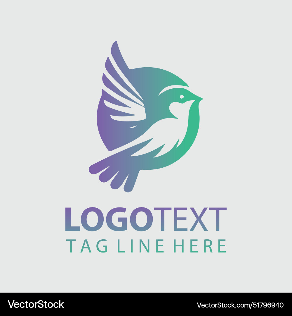 Sparrow logo Royalty Free Vector Image - VectorStock