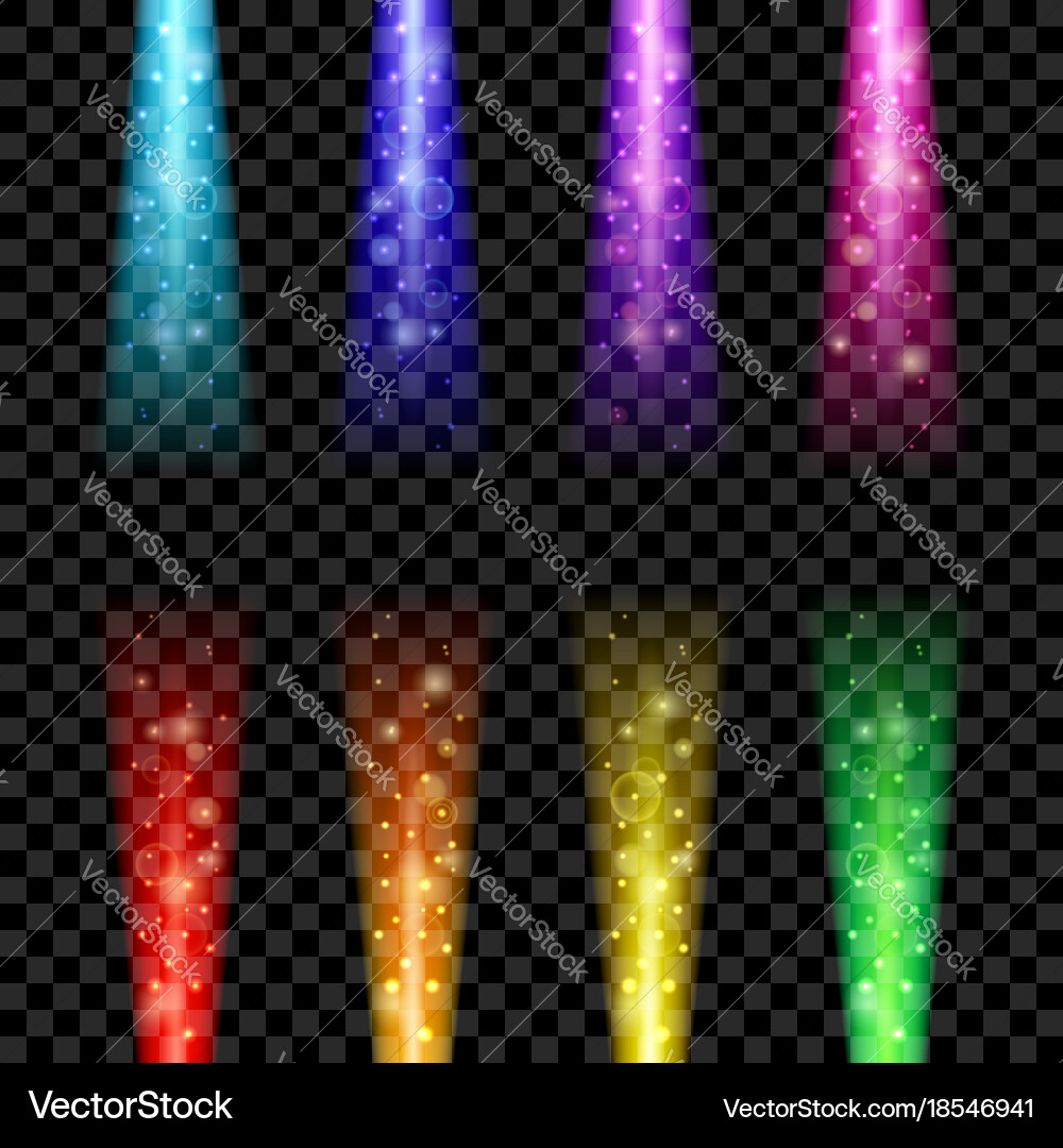 Colorful beam lights Royalty Free Vector Image