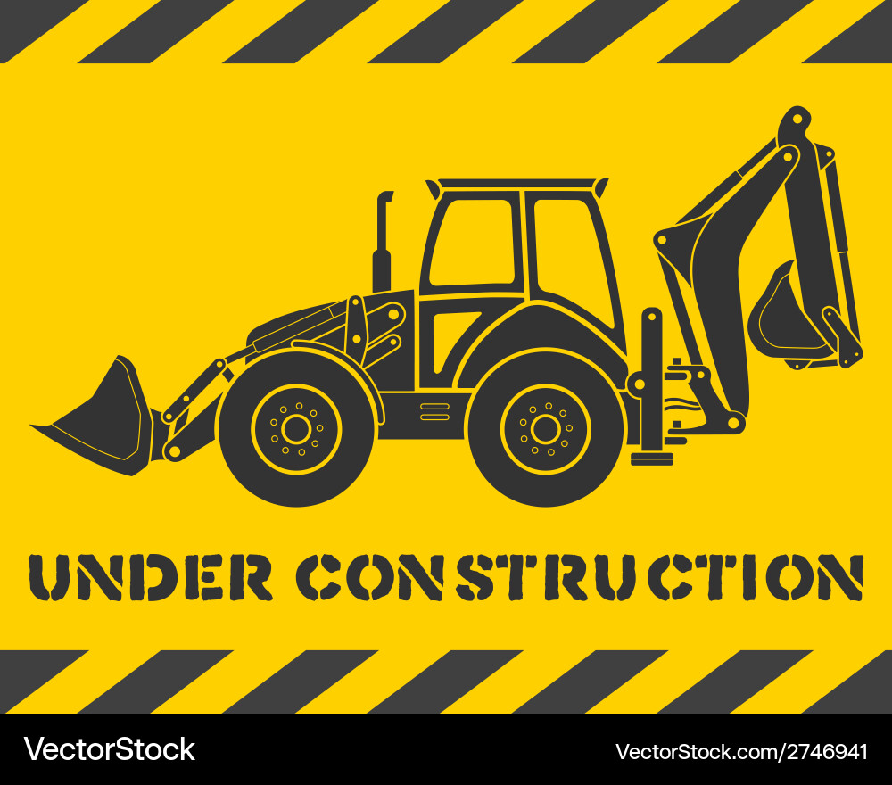 Excavator Royalty Free Vector Image - VectorStock