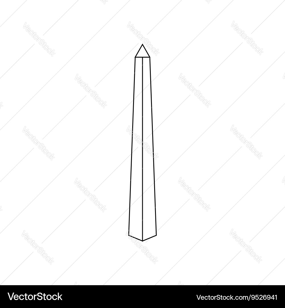 Obelisk in buenos aires icon outline style Vector Image