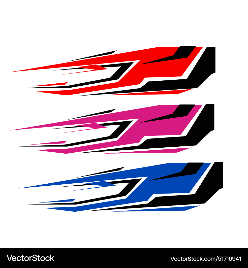 Printcar body wrapping sticker design car Vector Image