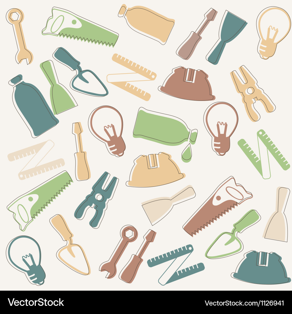 Repair pattern Royalty Free Vector Image - VectorStock