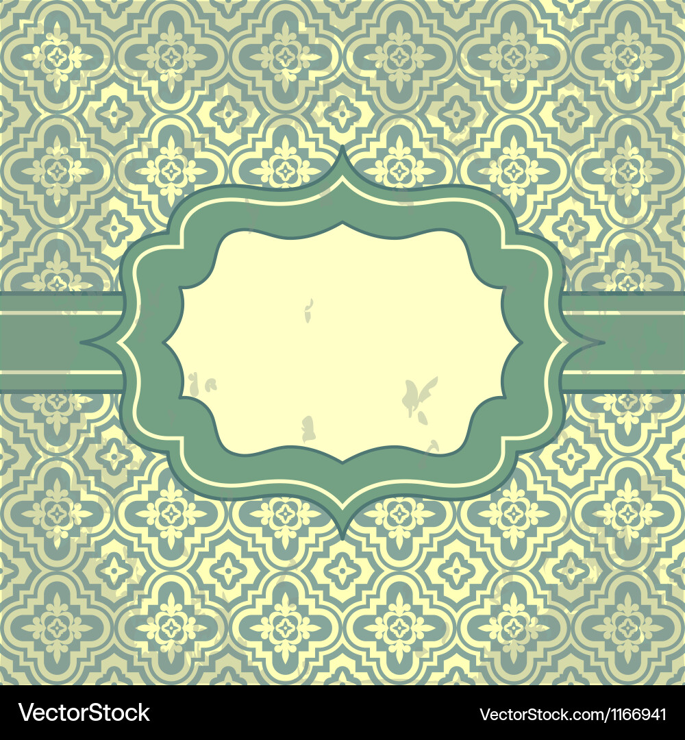 Vintage pattern and frame for design Royalty Free Vector