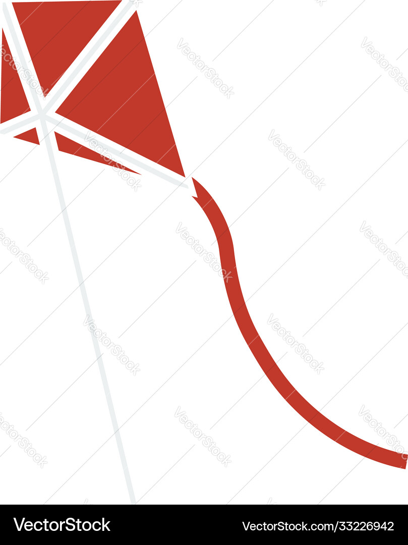 Icon kite in sky ui colors Royalty Free Vector Image