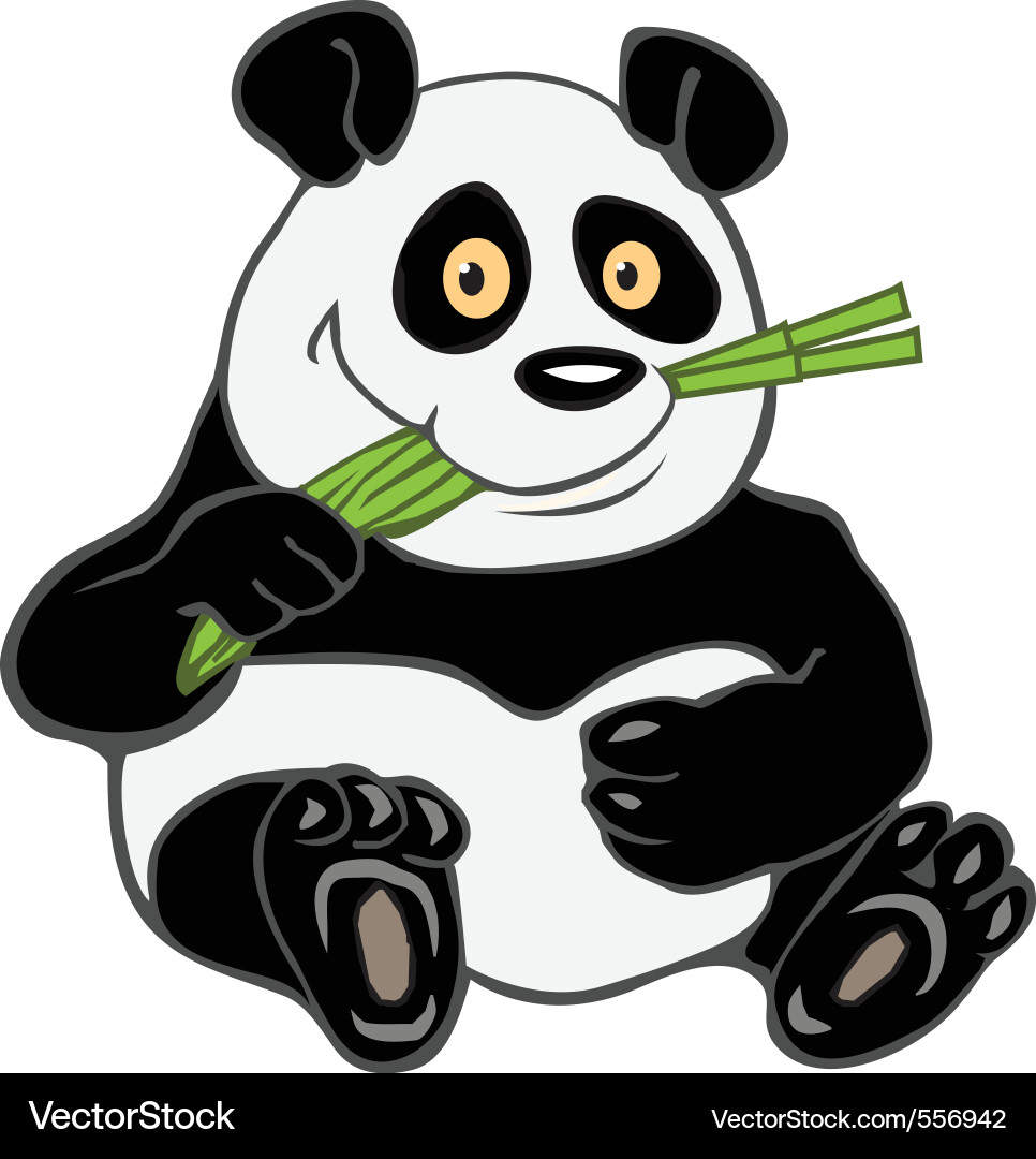 Panda bamboo Royalty Free Vector Image - VectorStock