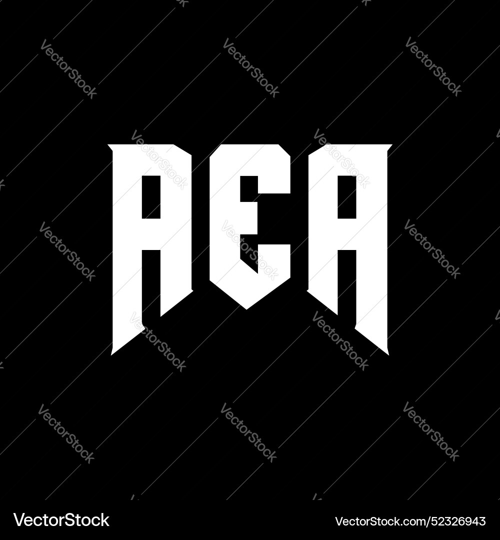 Aea letter logo design for technology company Vector Image