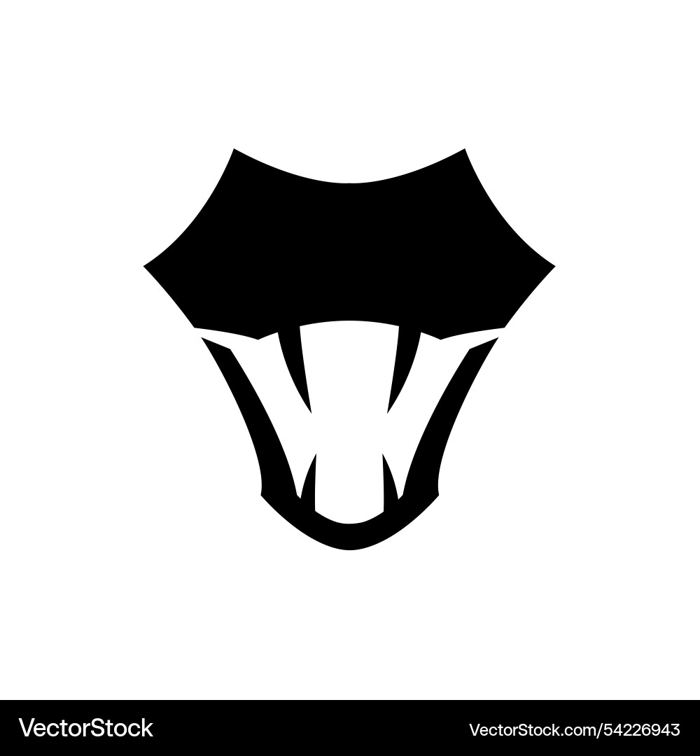 Creative serpent snake head logo design – Royalty-Free Vector | VectorStock