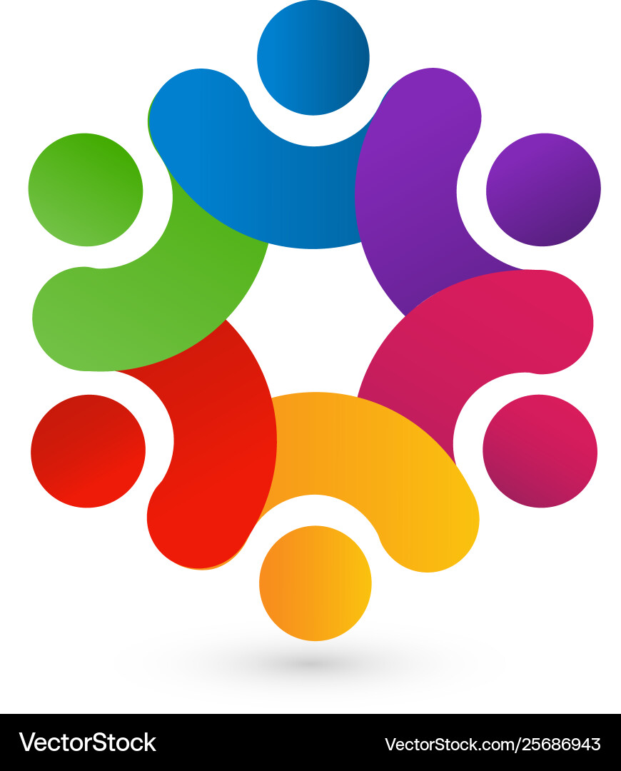 Teamwork Connection People Royalty Free Vector Image