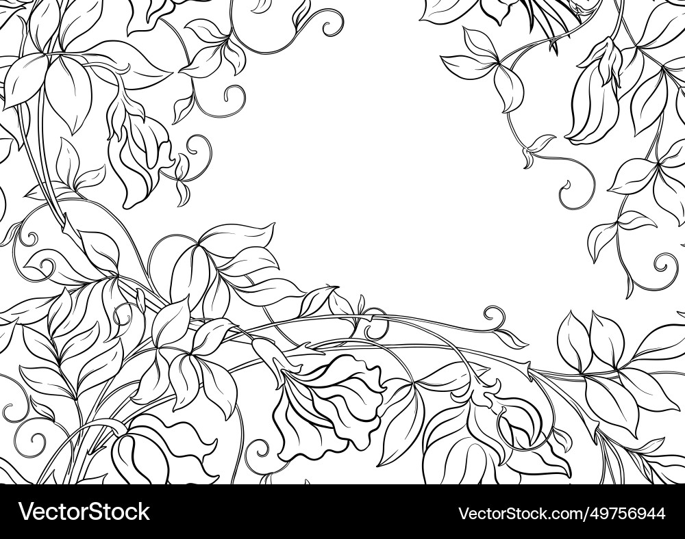 Fantasy flowers decorative Royalty Free Vector Image
