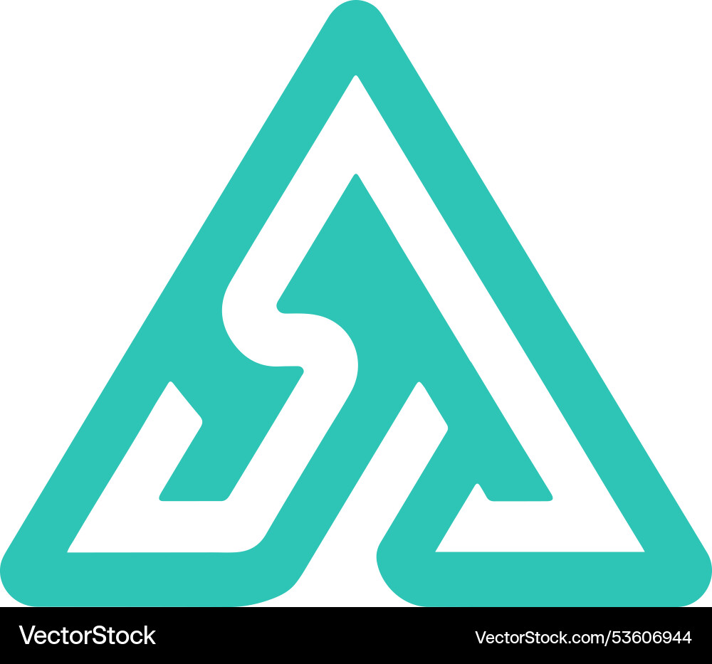 Sa letter logo Royalty Free Vector Image - VectorStock