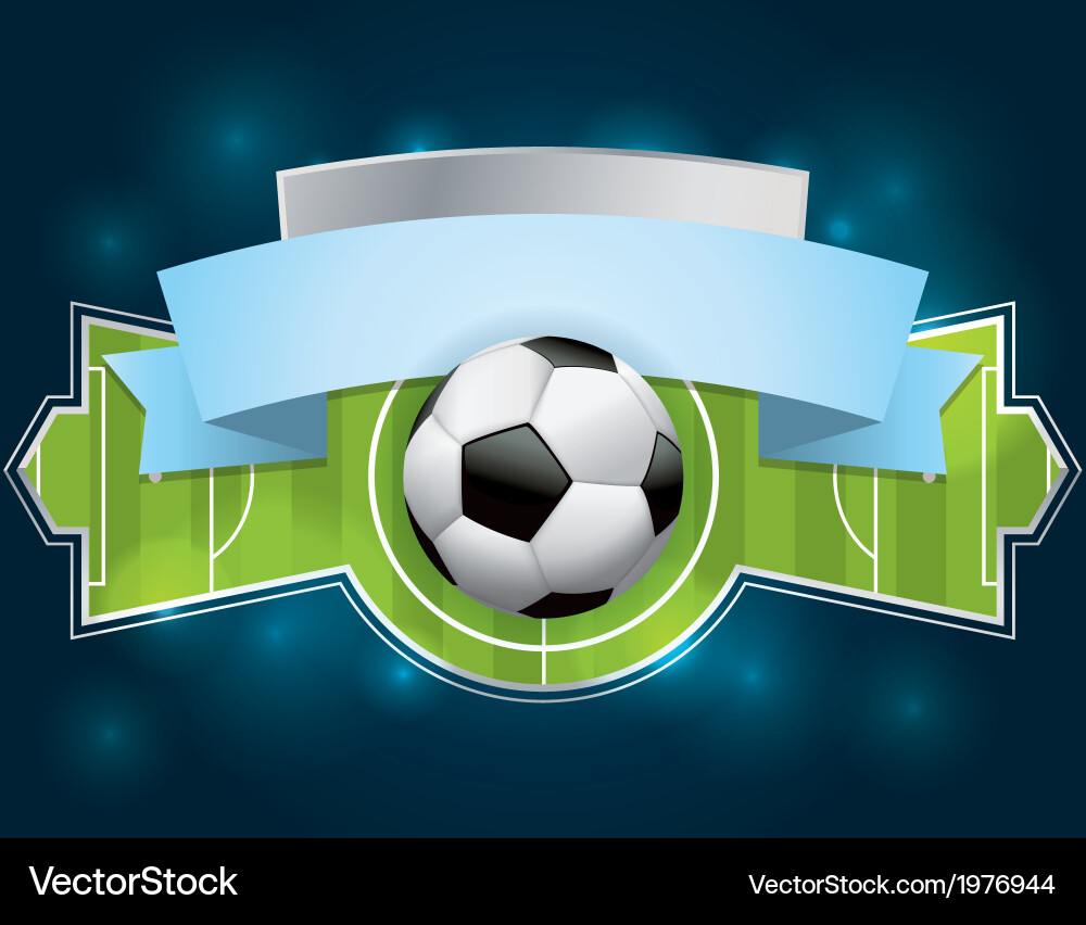 Soccer banner Royalty Free Vector Image - VectorStock