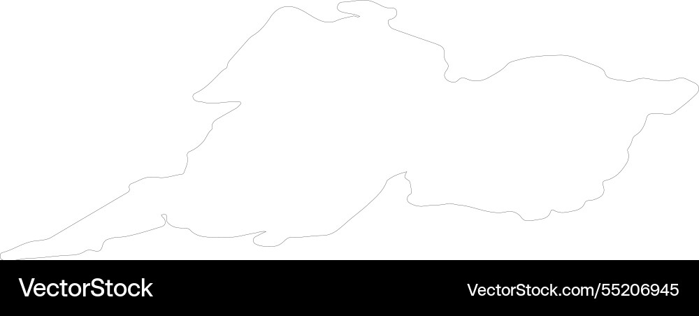 Clare ireland outline map Royalty Free Vector Image