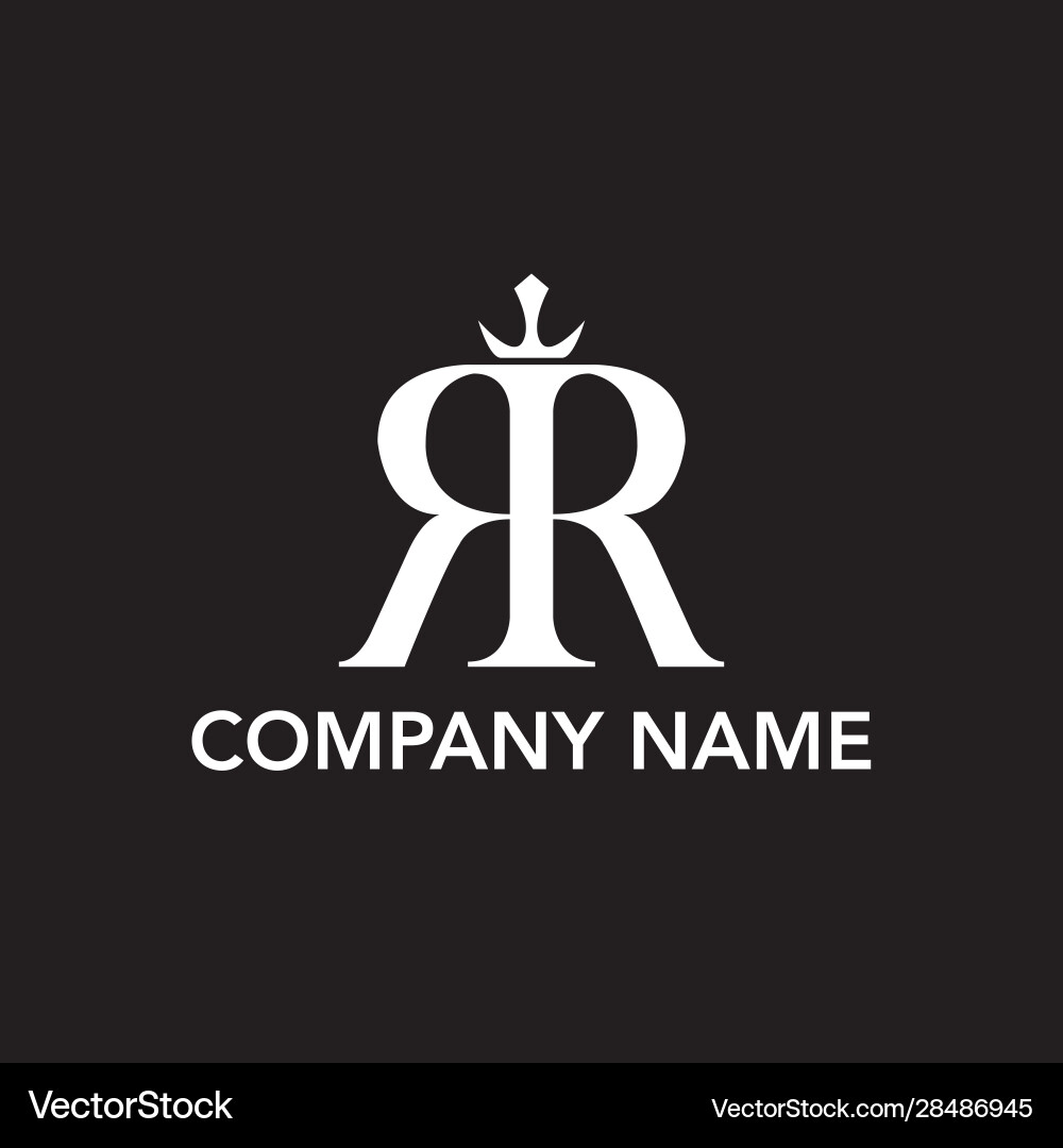 Double r Royalty Free Vector Image - VectorStock