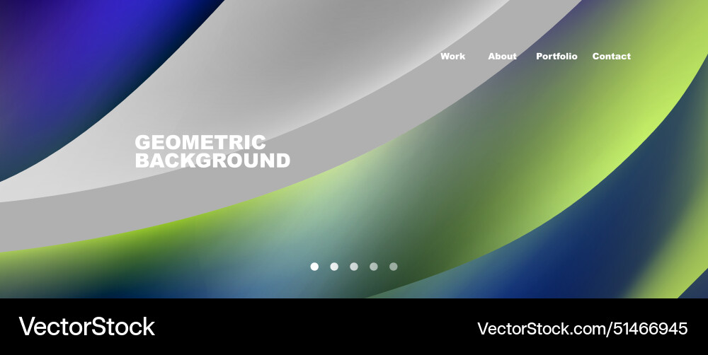 Dynamic flowing shapes concept design composition Vector Image