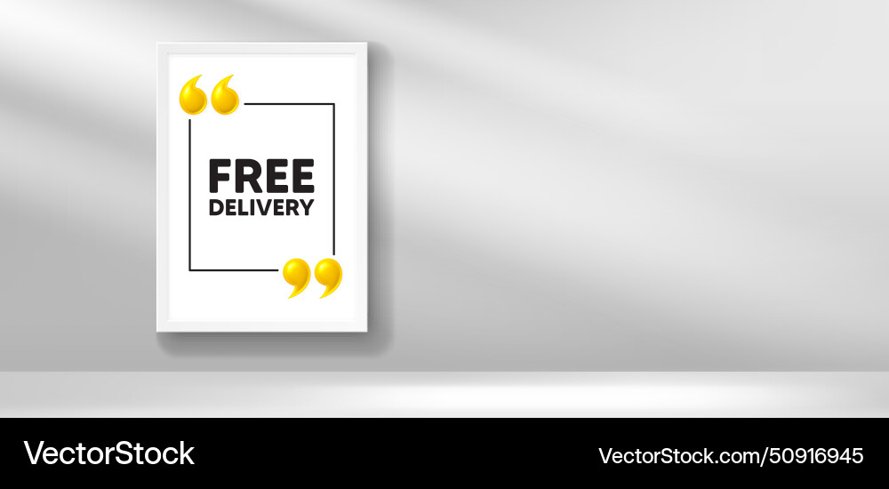 Free delivery tag shipping and cargo service Vector Image