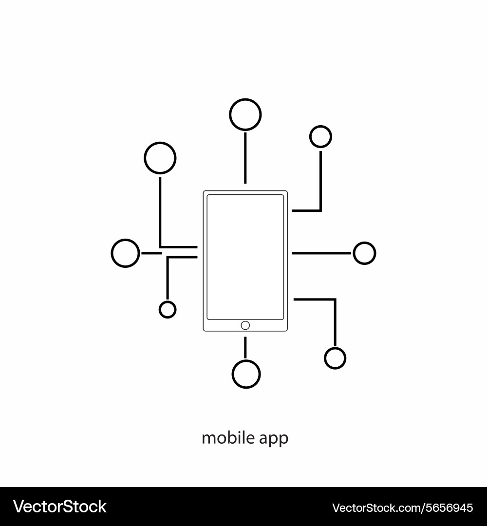 Mobile app Royalty Free Vector Image - VectorStock