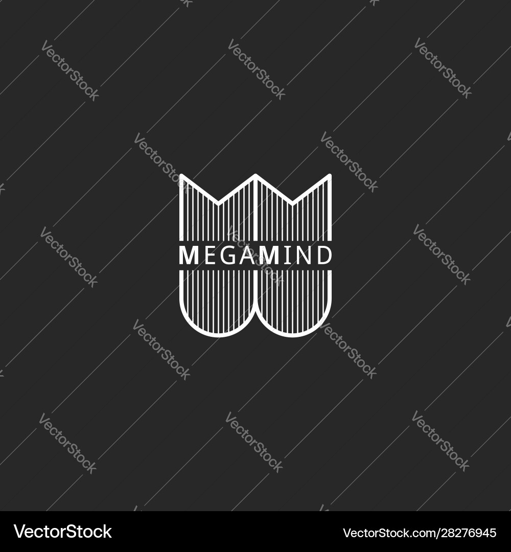 Two books logo in form letters Royalty Free Vector Image