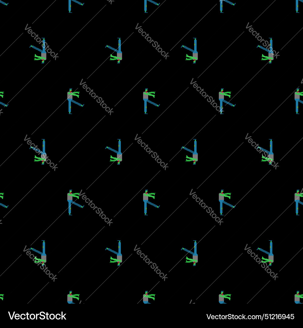 Zombie pixel art pattern seamless pixelated zombi Vector Image