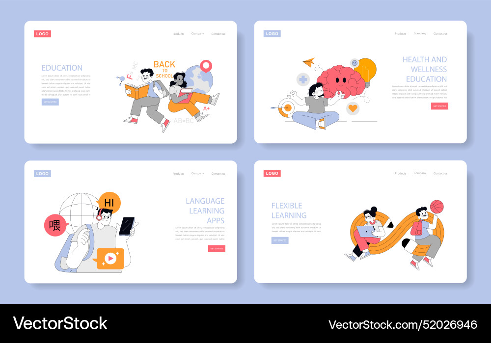 Education flat Royalty Free Vector Image - VectorStock