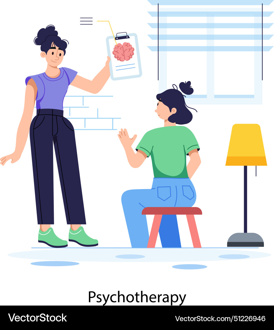 Psychotherapy Royalty Free Vector Image - VectorStock