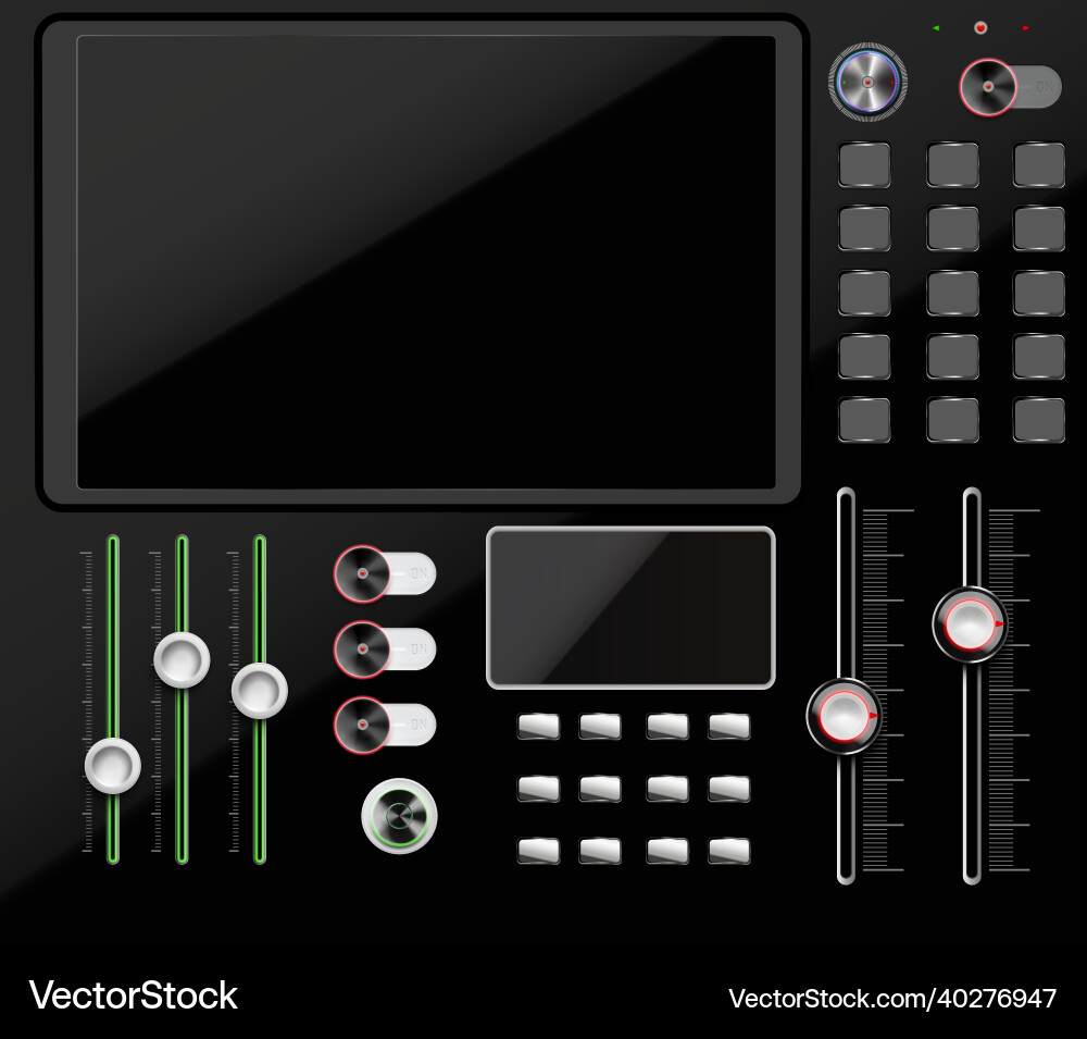 Dashboard elements realistic composition Vector Image