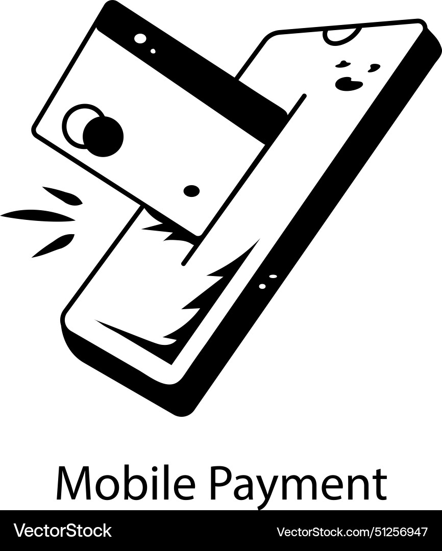 Mobile payment Royalty Free Vector Image - VectorStock