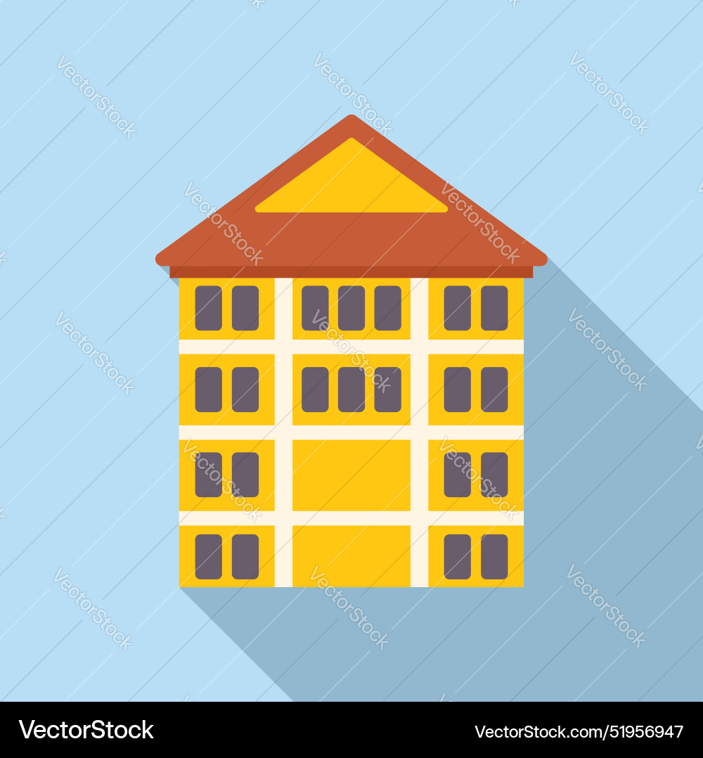 Modern apartment building with multiple units Vector Image
