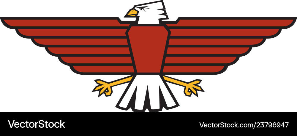 Thunderbird Mascot Logo Royalty Free Vector Image