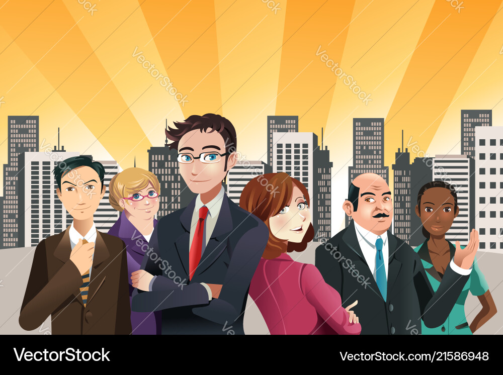 Business people Royalty Free Vector Image - VectorStock