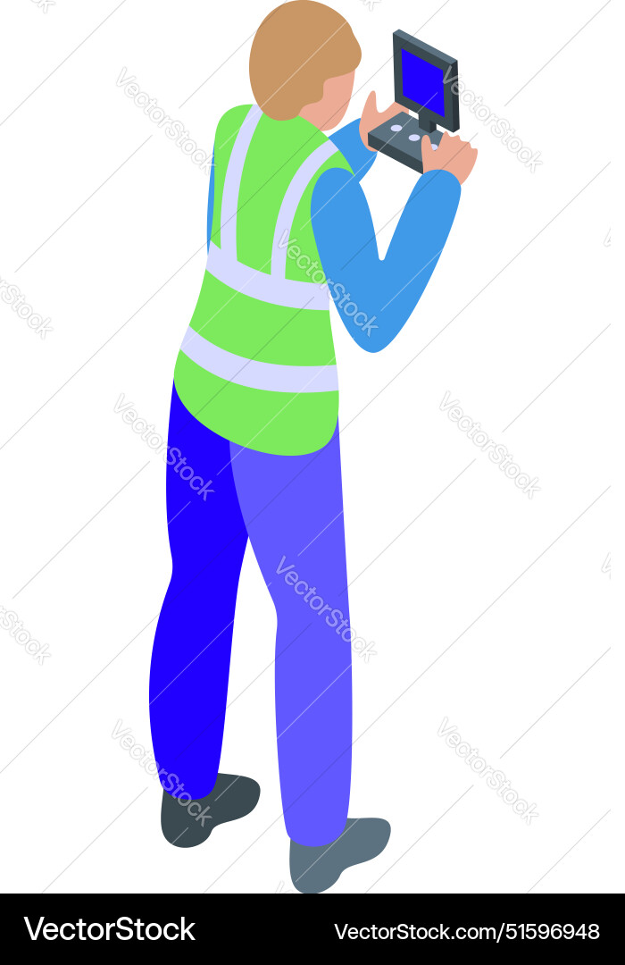 Drone operator controlling unmanned aerial vehicle