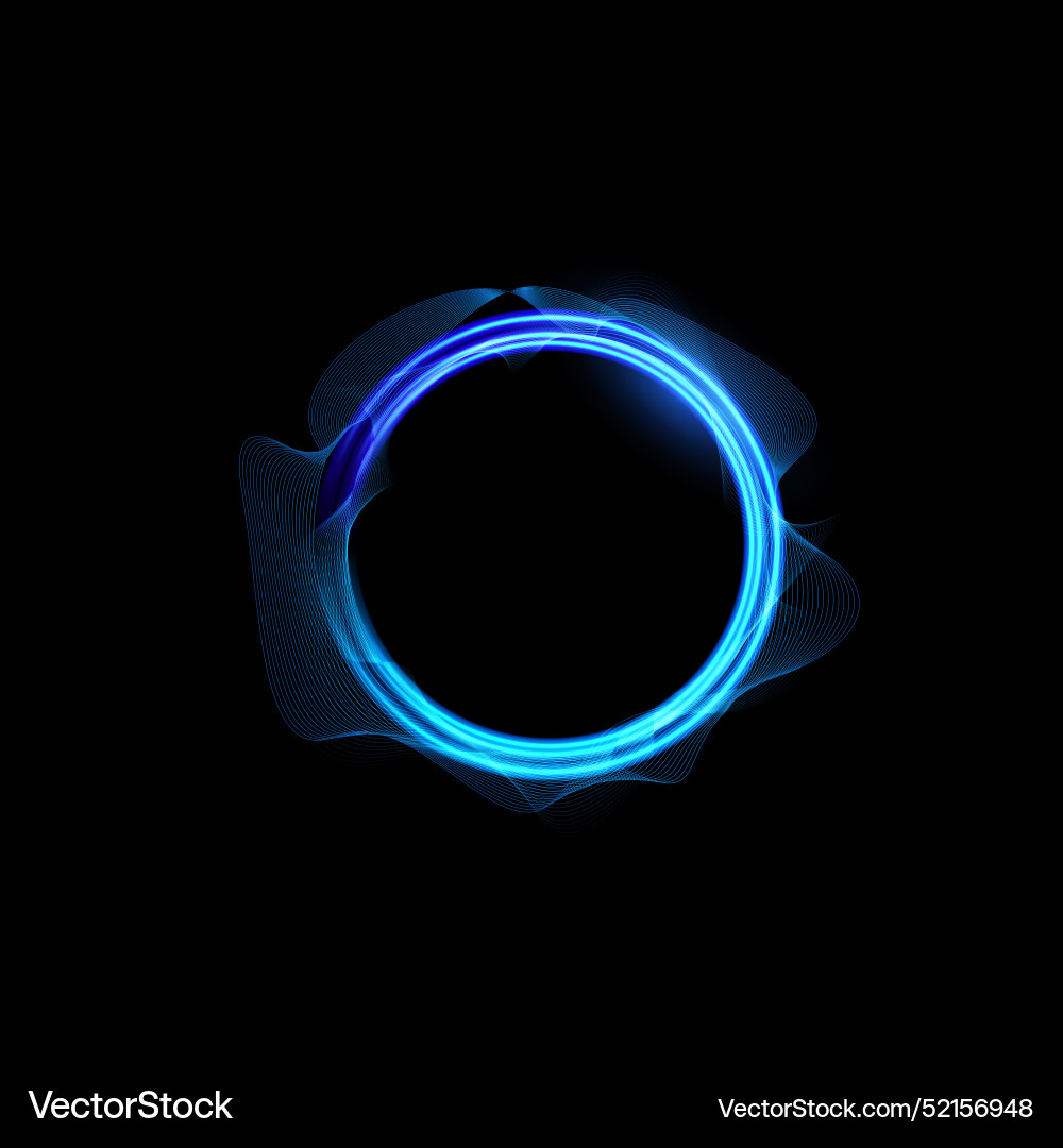 Neon circle frame Royalty Free Vector Image - VectorStock Neon circle frame Royalty Free Vector Image - VectorStock