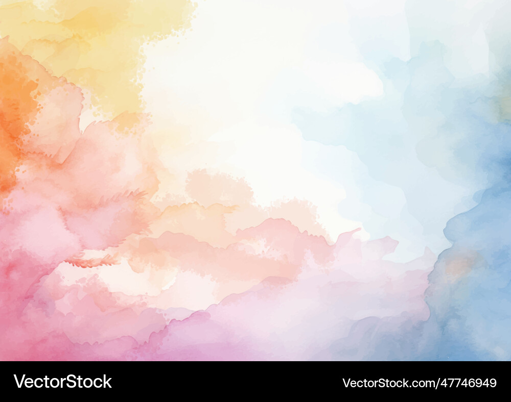 Pastel farbige Aquarell Hintergrund Lizenzfreier Vektor