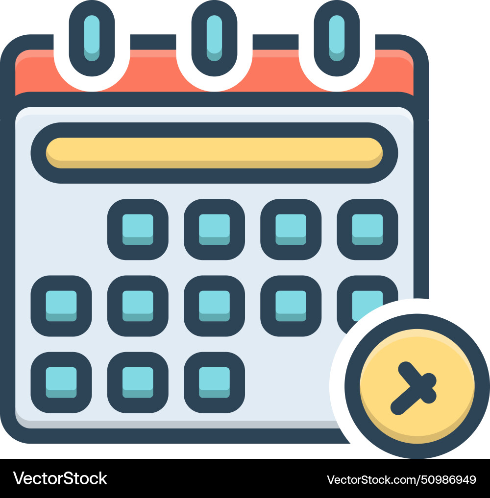 Schedule Royalty Free Vector Image - VectorStock