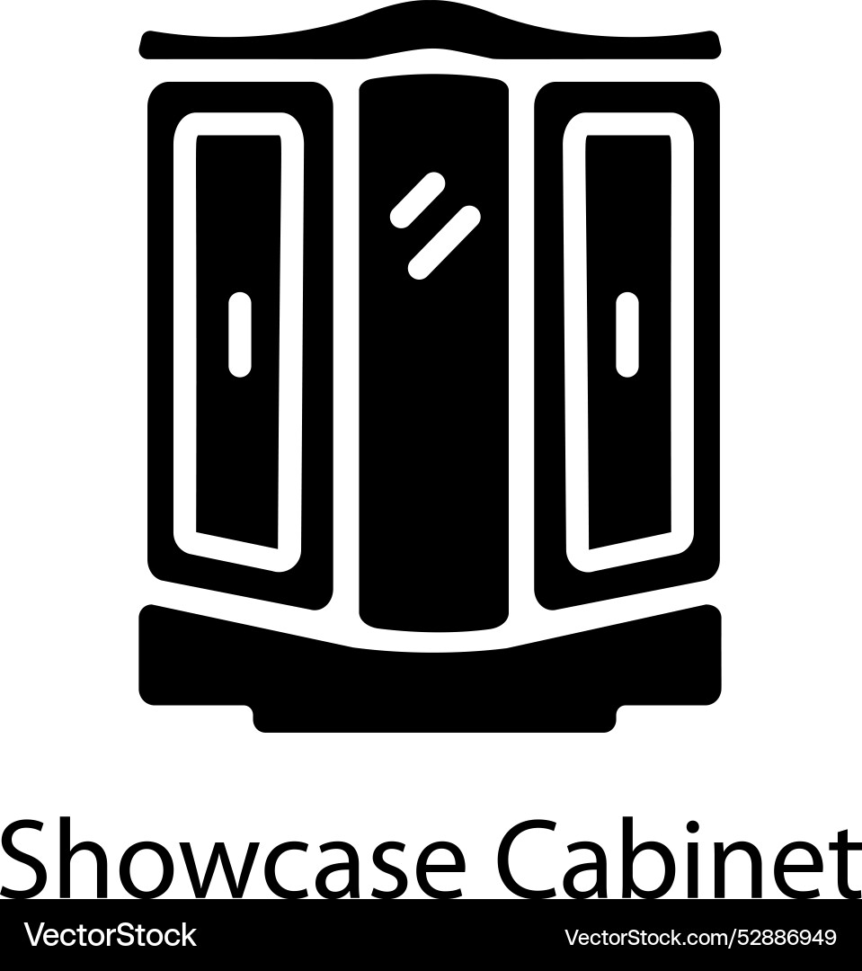 Showcase cabinet Royalty Free Vector Image - VectorStock