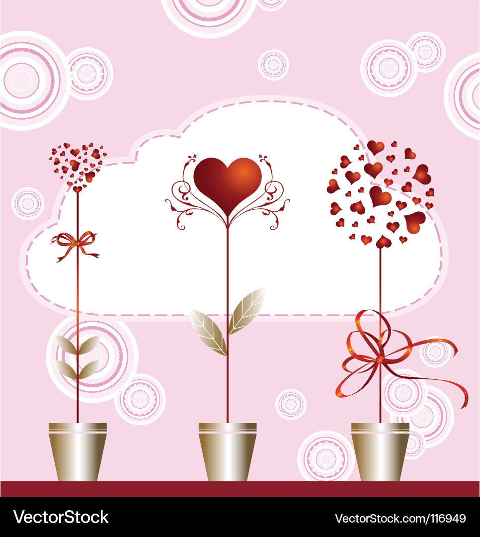Valentines day card Royalty Free Vector Image - VectorStock