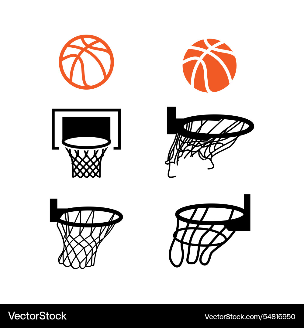 Basketball hoop icon stock Royalty Free Vector Image