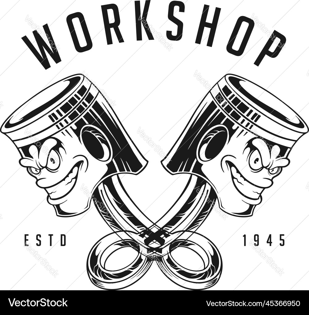 Piston Racing Logo Piston Logo Mascot