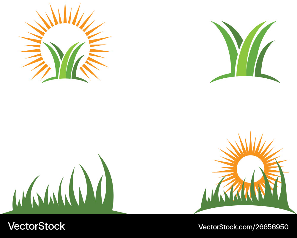 Grass logo Royalty Free Vector Image - VectorStock