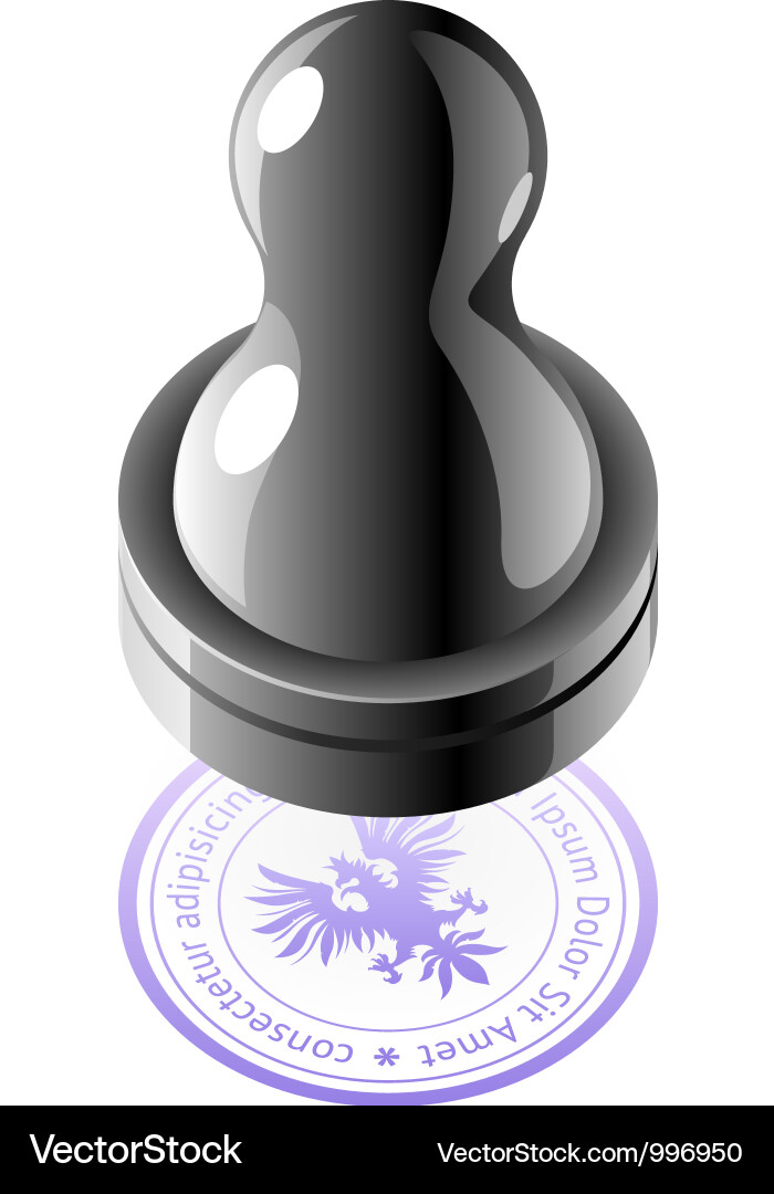 Ink Stamp Tool Royalty Free Vector Image - VectorStock