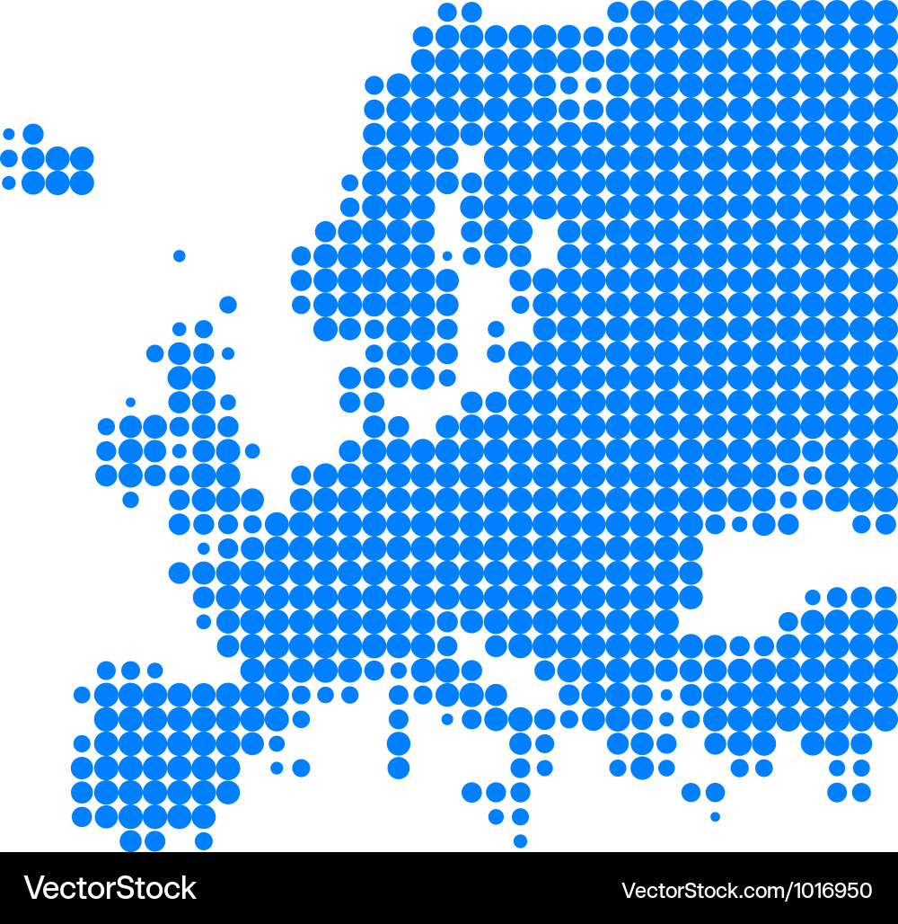 Map of europe Royalty Free Vector Image - VectorStock