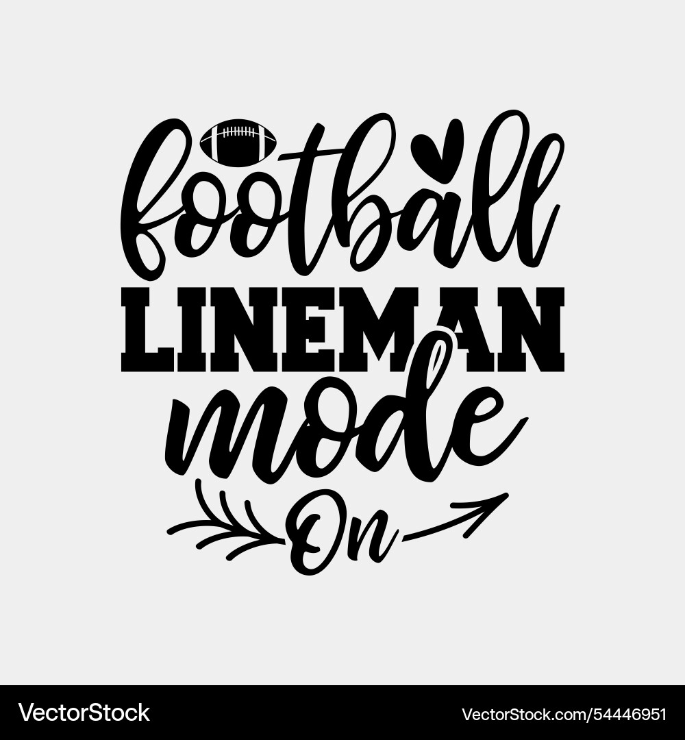 Football lineman mode on Royalty Free Vector Image