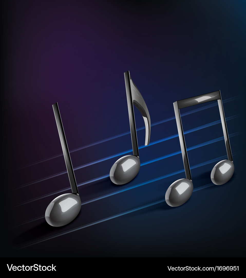 Musiknotiz Lizenzfreies Vektorbild - VectorStock