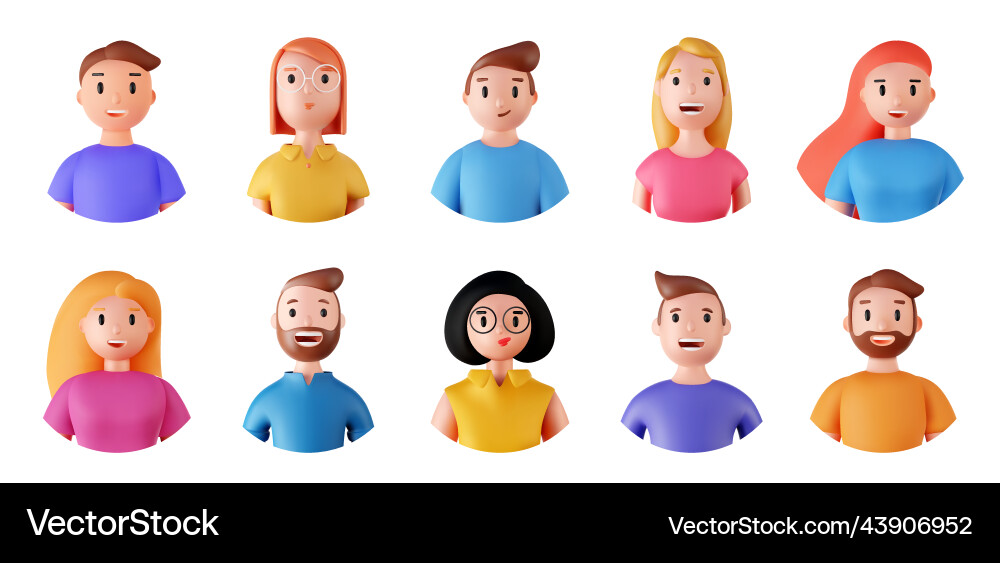 3d render human Royalty Free Vector Image - VectorStock