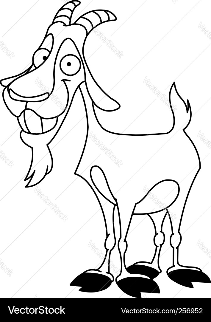 Billy goat Royalty Free Vector Image - VectorStock