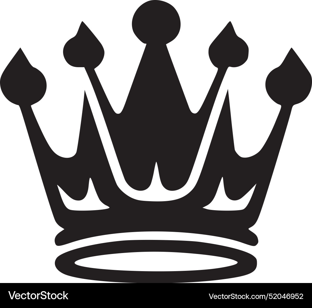 Crown - minimalist and simple silhouette Vector Image