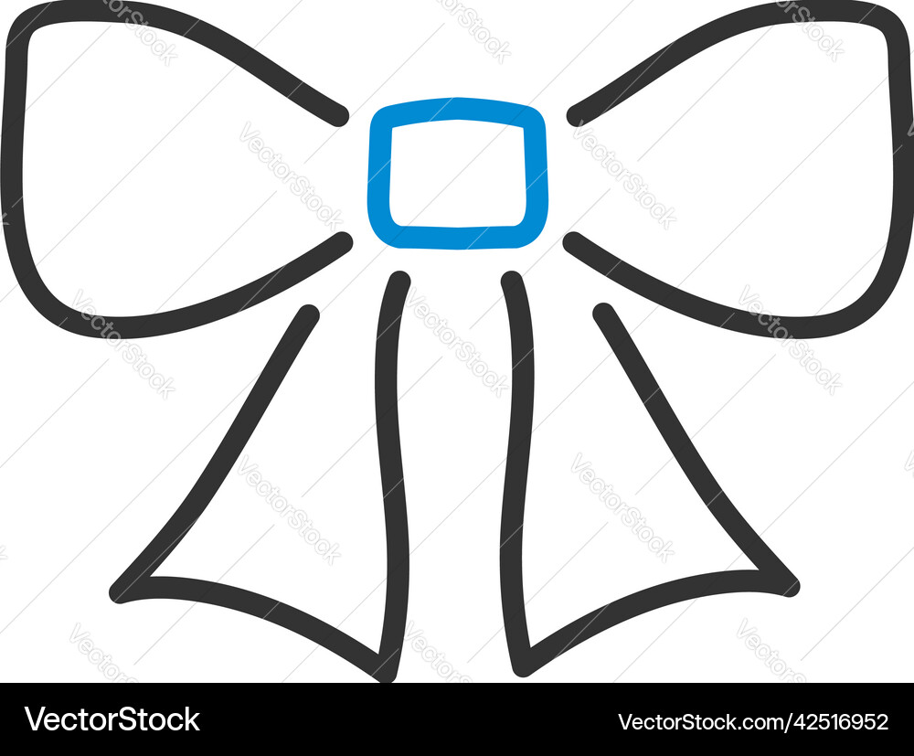 Party bow icon Royalty Free Vector Image - VectorStock