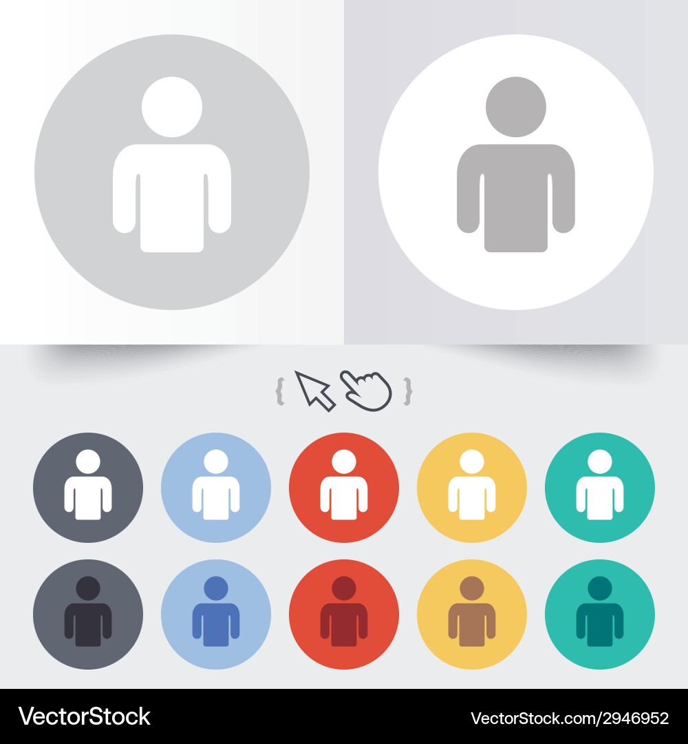 User Avatar Icon - Person Symbol Royalty Free Vector Image