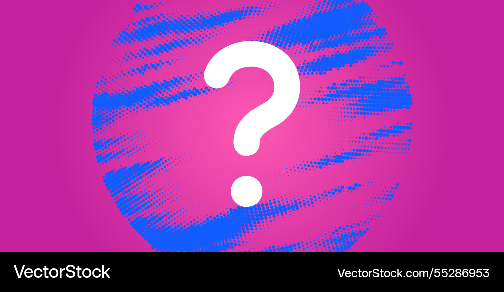 A poster with question marks Royalty Free Vector Image